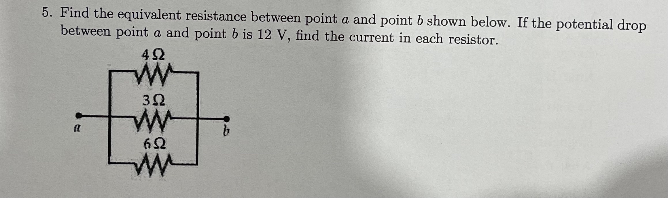 Solved Find the equivalent resistance between point a and | Chegg.com