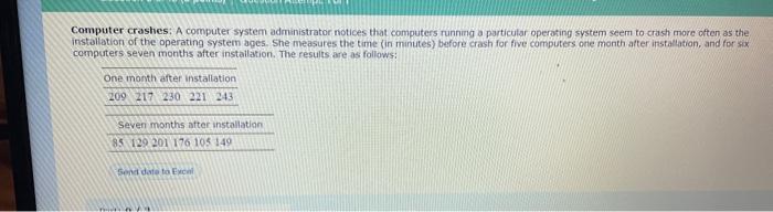 Solved Computer crashes: A computer system admunistrator | Chegg.com