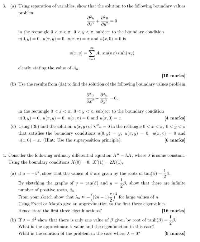Solved (a) ﻿Using separation of ﻿variables, show that the | Chegg.com