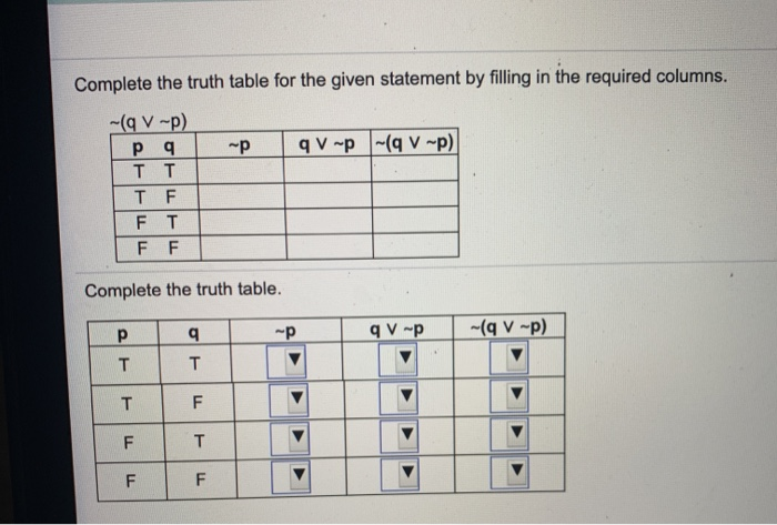 Solved Use letters to represent each non-negated simple | Chegg.com