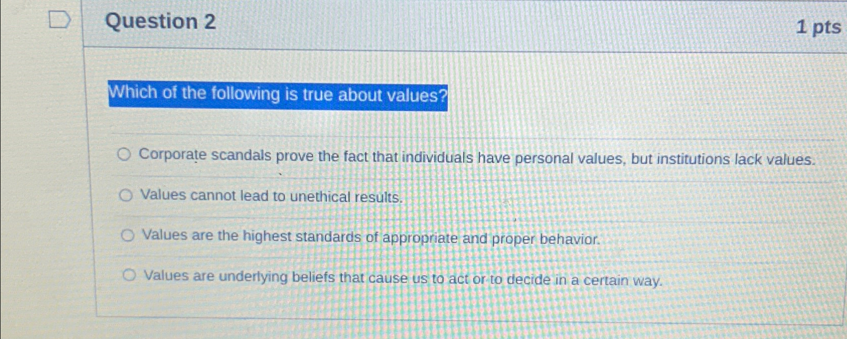 Solved Question 21ptsWhich of the following is true about | Chegg.com
