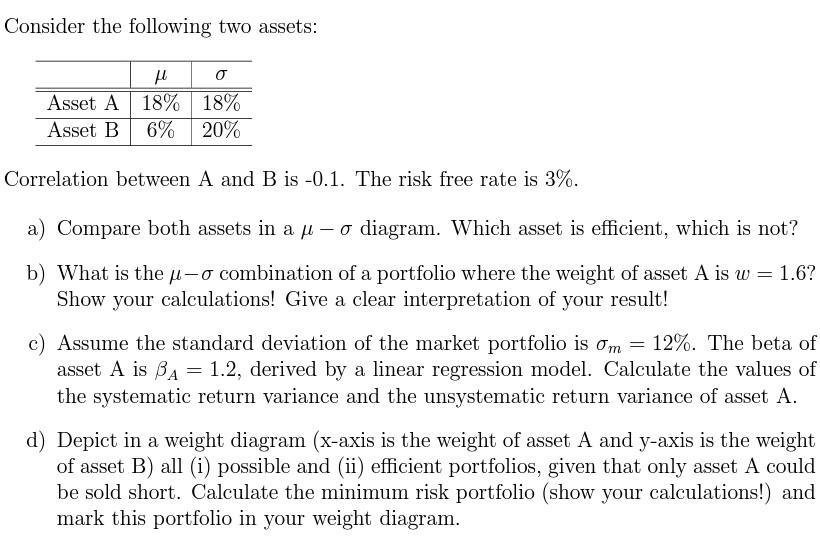 Solved Lower Partial Moments: a) Explain the term Prob(X | Chegg.com