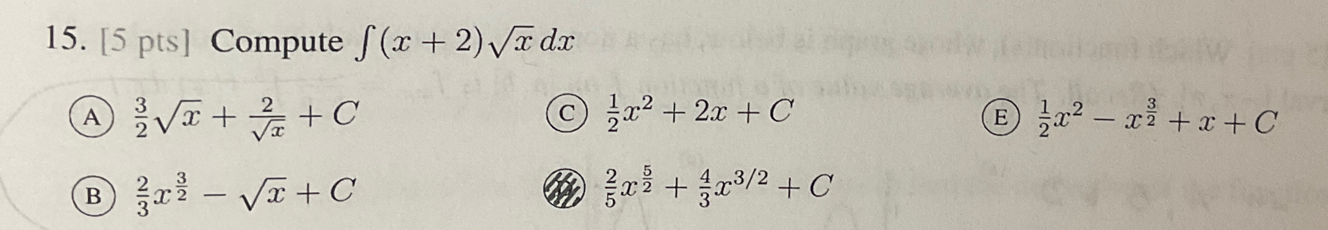 Solved [5 ﻿pts] ﻿Compute | Chegg.com