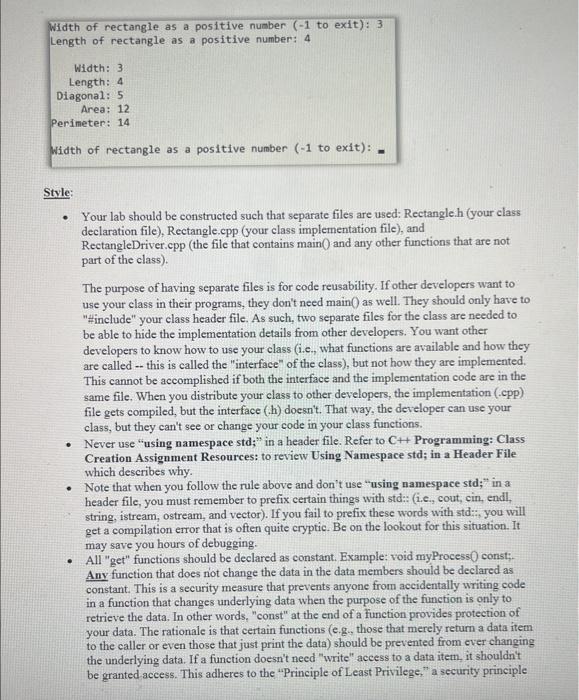 Solved C++ ProgramMIIG: ClaSS CrEATION PrograM ASSIGNMENT | Chegg.com