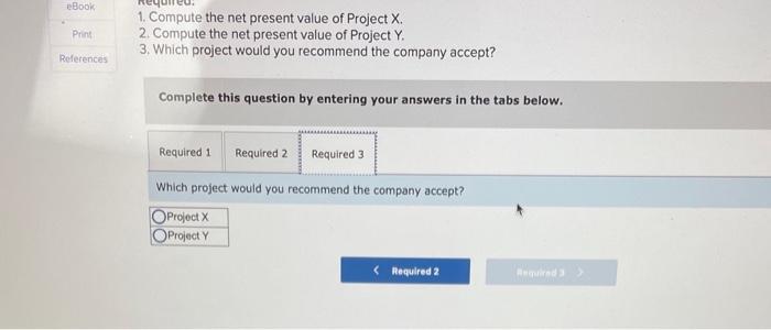 Exercise 14-14 (Algo) Comparison of Projects Using | Chegg.com