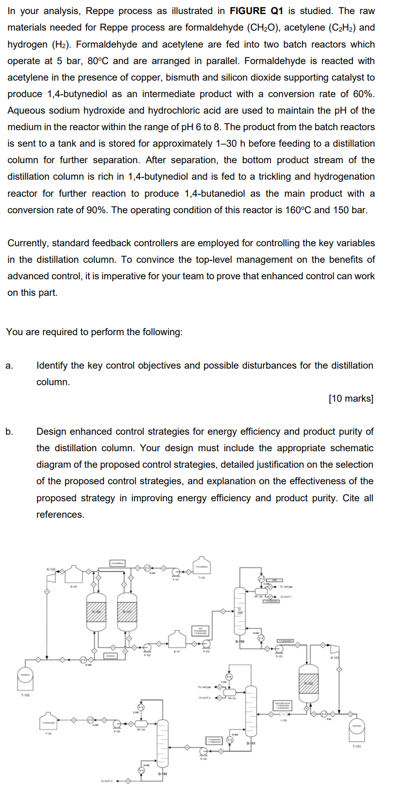 Solved In your analysis, Reppe process as illustrated in | Chegg.com
