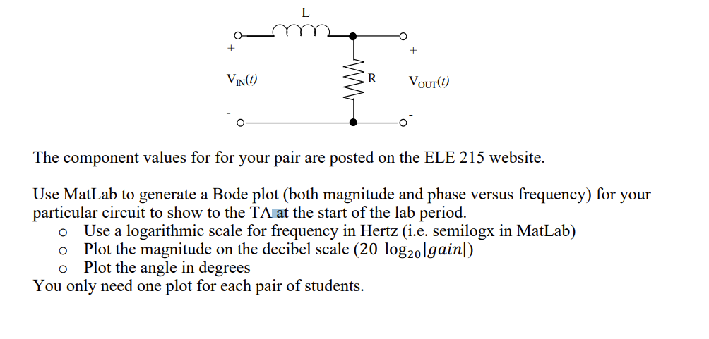 Solved Use MatLab to generate a Bode plot (both magnitude | Chegg.com