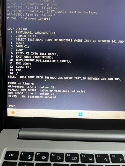 Solved 3. Create a simple loop that prints instructor names, | Chegg.com