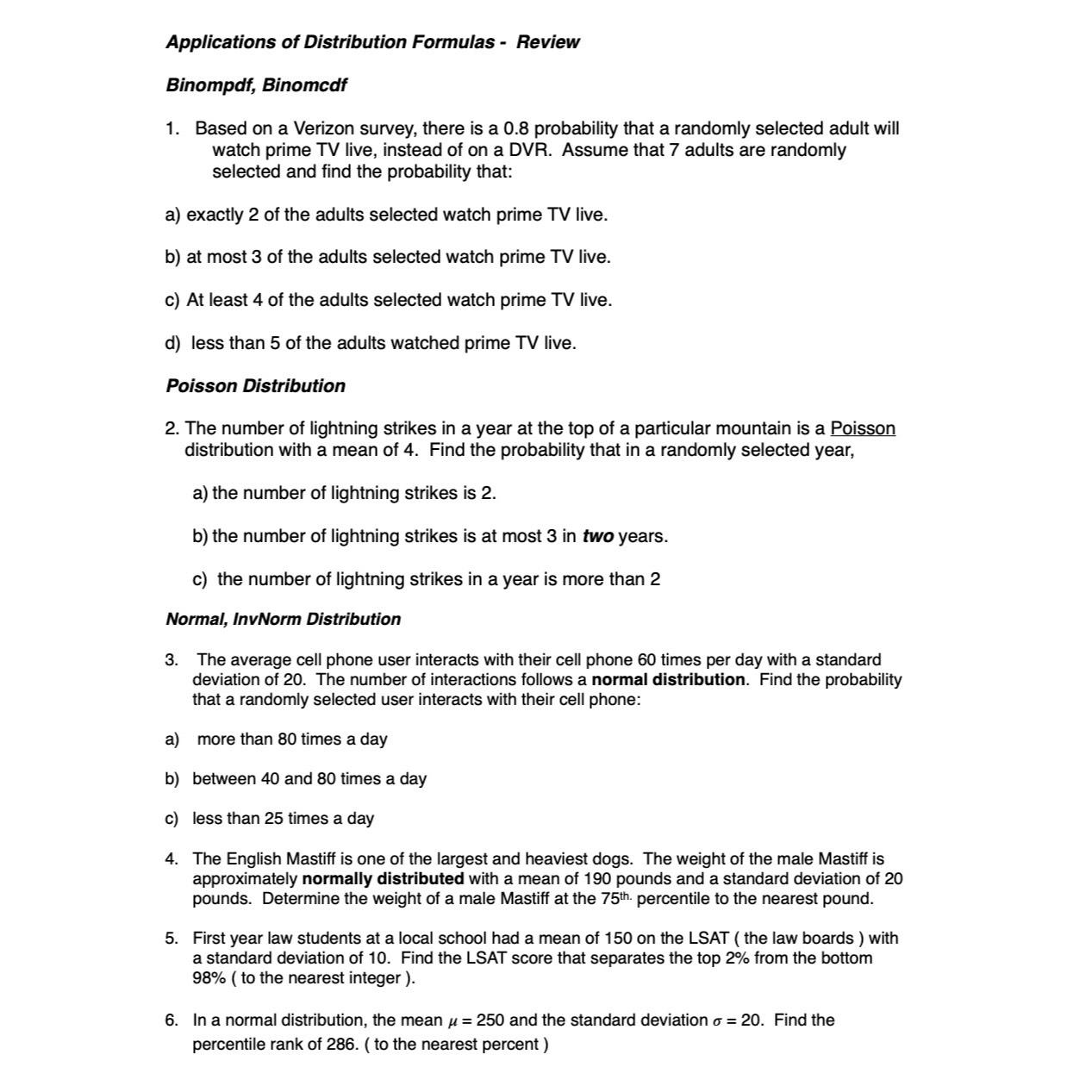Solved Can you solve this worksheet for me with work shown? | Chegg.com