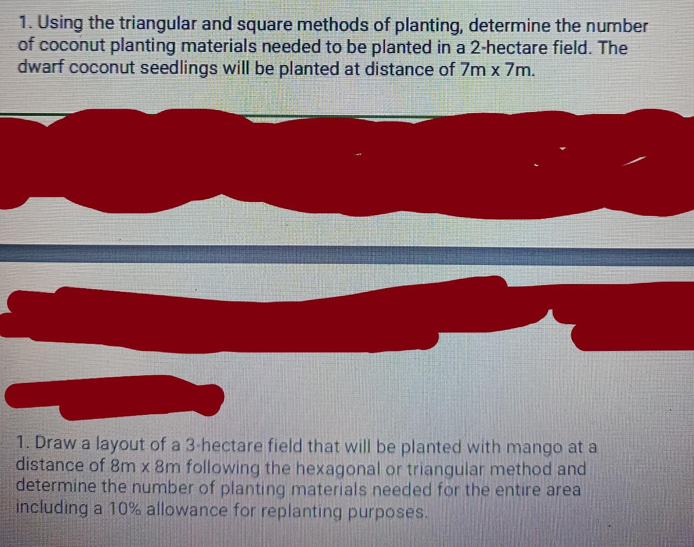 Solved 1. Using the triangular and square methods of | Chegg.com
