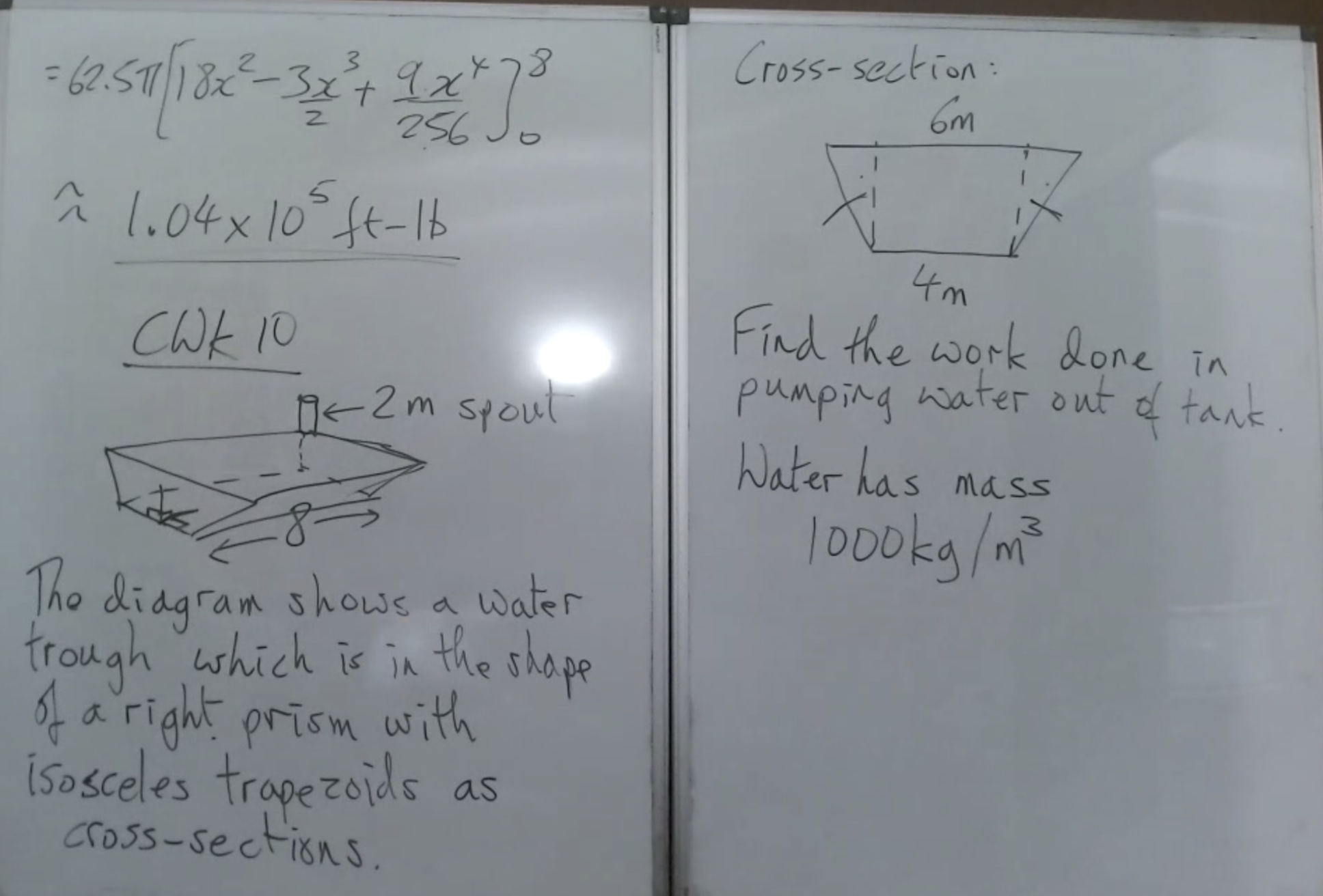 Solved CWk 10The diagram shows a watertrough which is in the | Chegg.com