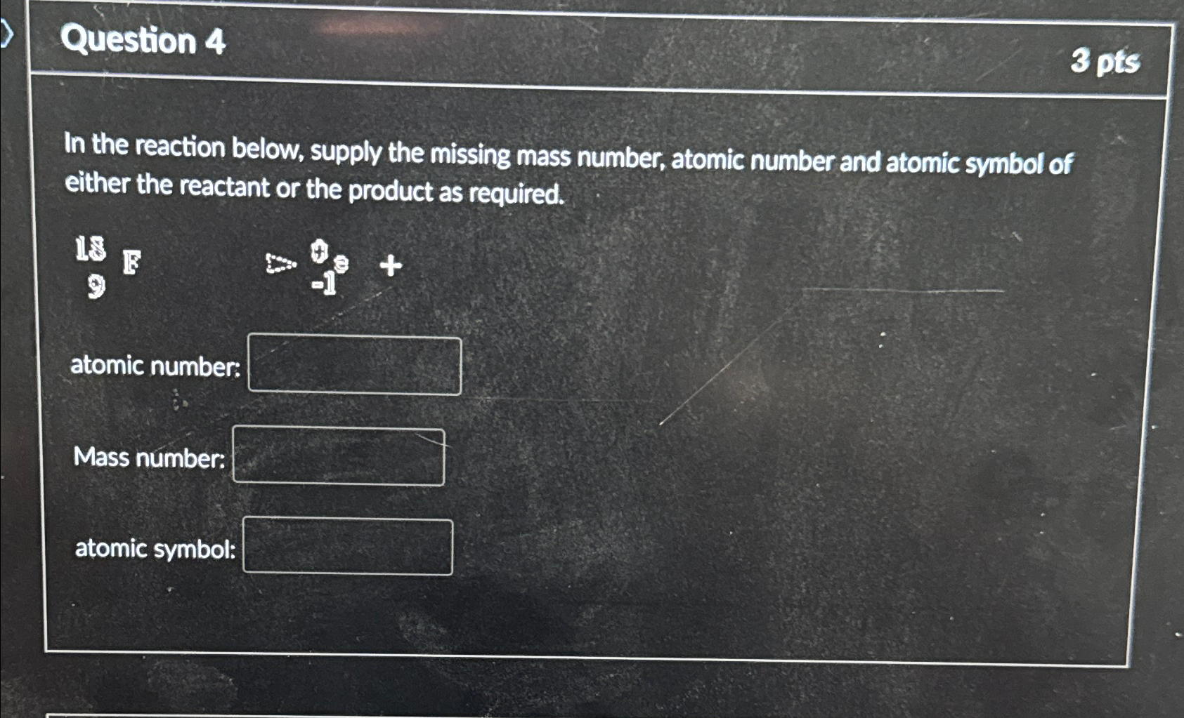 Solved Question 43 ﻿ptsIn the reaction below, supply the | Chegg.com