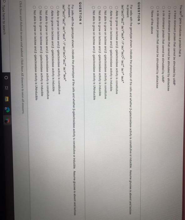 Solved The lac gene produces a protein that is a trans | Chegg.com