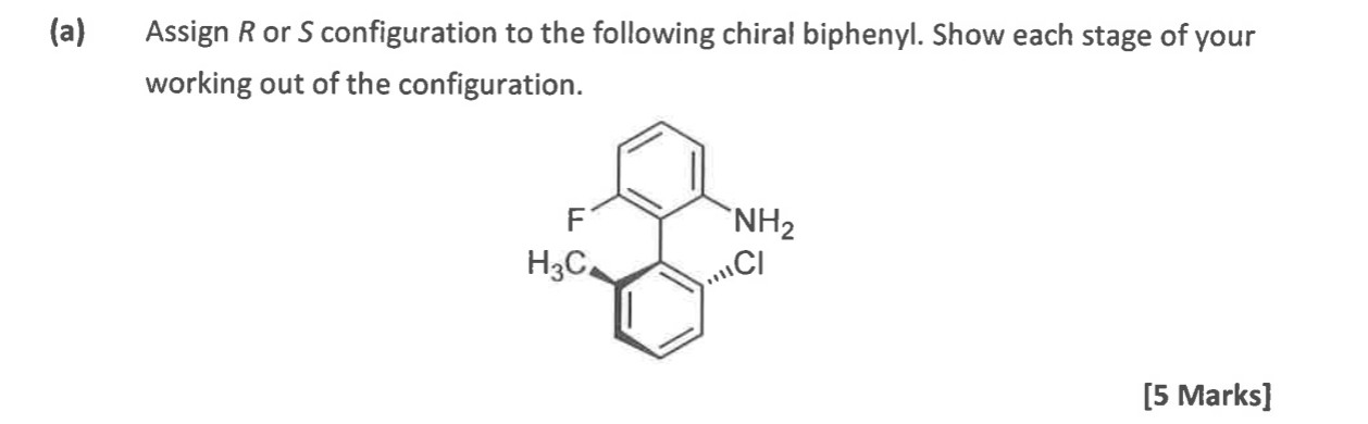 Solved (a) ﻿Assign R ﻿or S ﻿configuration to the following | Chegg.com