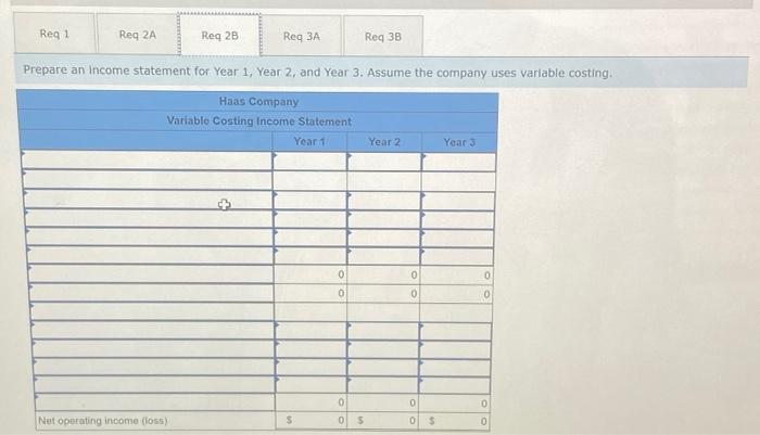 Solved Prepare an Income statement for Year 1, Year 2, | Chegg.com