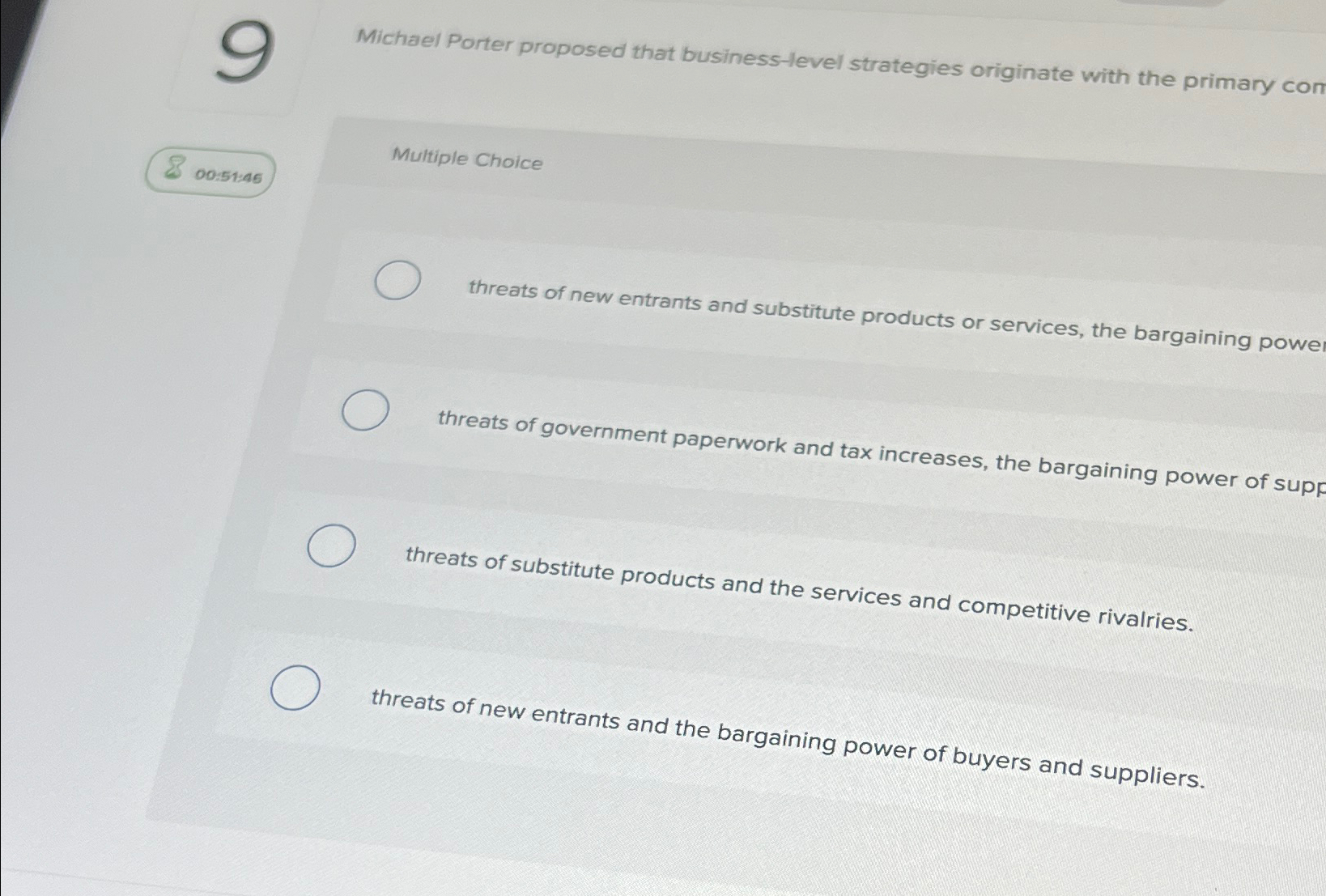 Solved Michael Porter proposed that business-level | Chegg.com