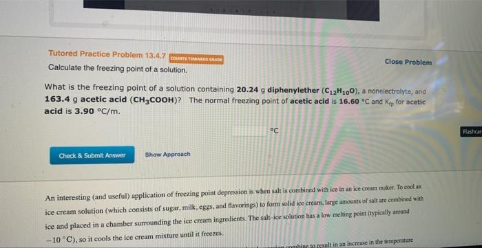 Solved Tutored Practice Problem 13.4.7 Calculate the | Chegg.com