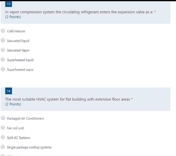 Solved 13 In vapor compression system the circulating | Chegg.com
