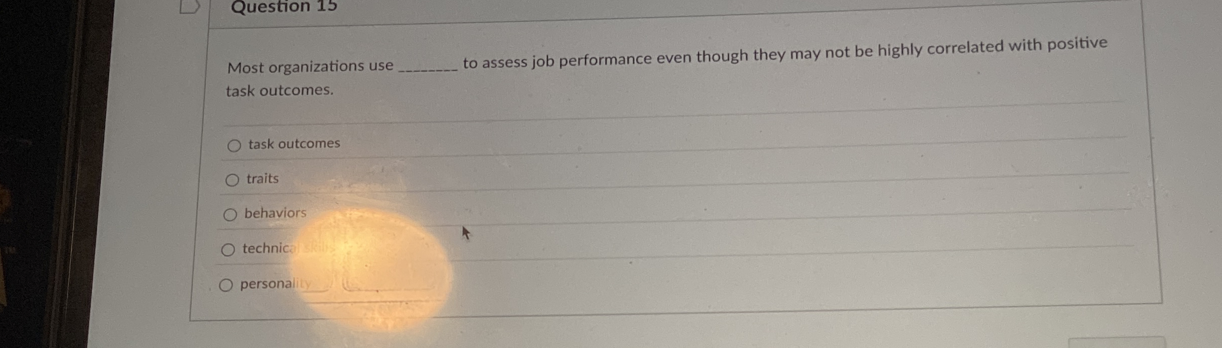 Solved Question 15Most organizations use ﻿to assess job | Chegg.com
