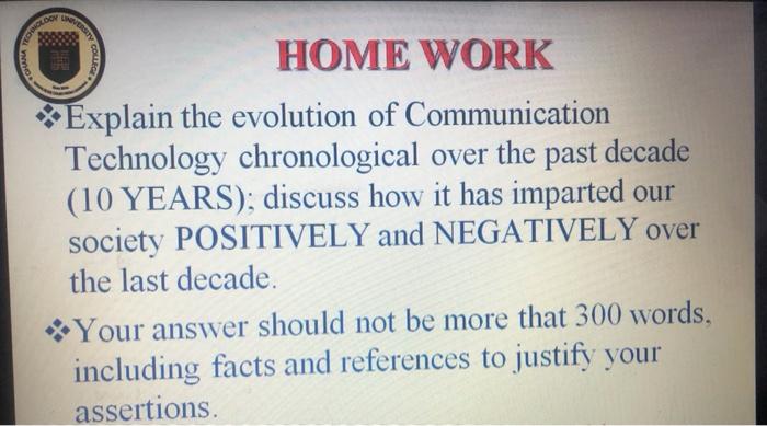 RS mo como HOME WORK *Explain the evolution of | Chegg.com