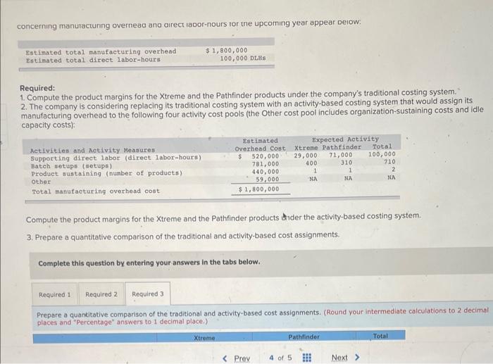Solved Problem 7-17 (Algo) Comparing Traditional and | Chegg.com