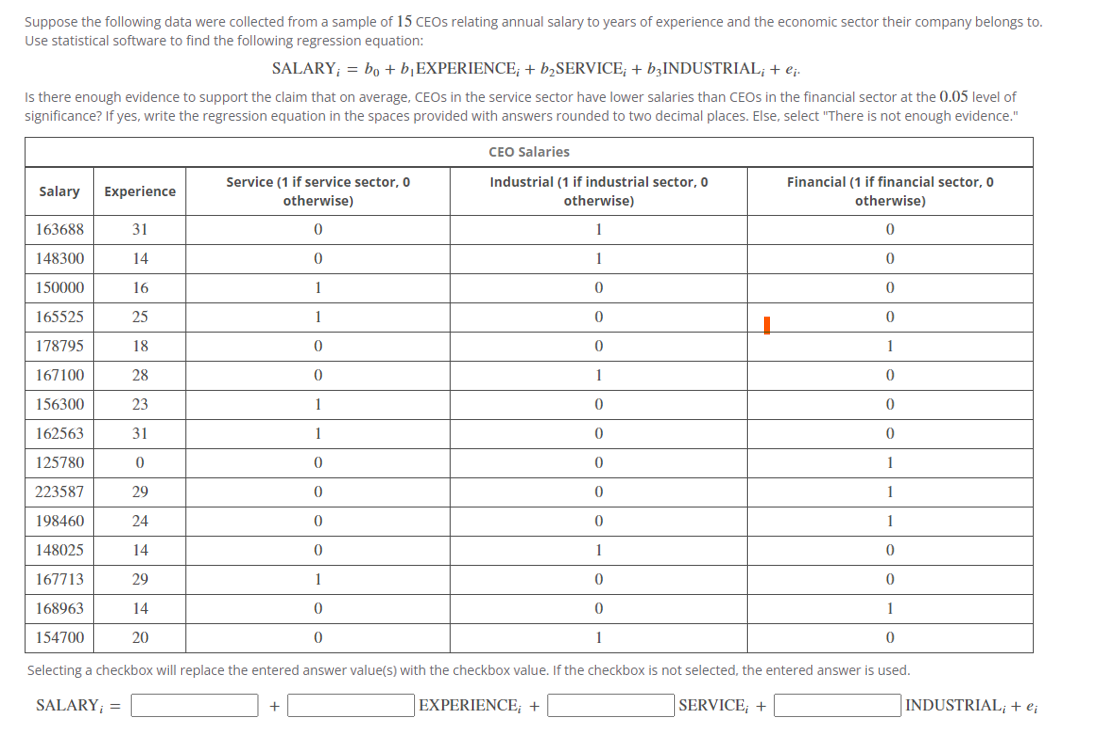 Solved Suppose the following data were collected from a | Chegg.com