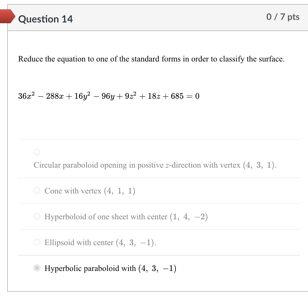 Solved Reduce the equation to one of the standard forms in | Chegg.com