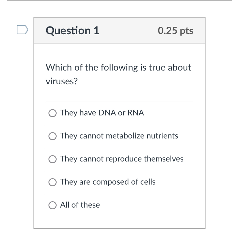 Solved Question 10.25 ﻿ptsWhich of the following is true | Chegg.com