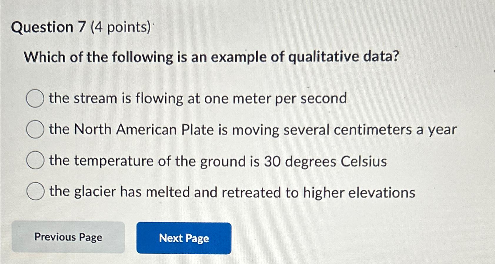 Solved Question 7 (4 ﻿points)Which of the following is an | Chegg.com