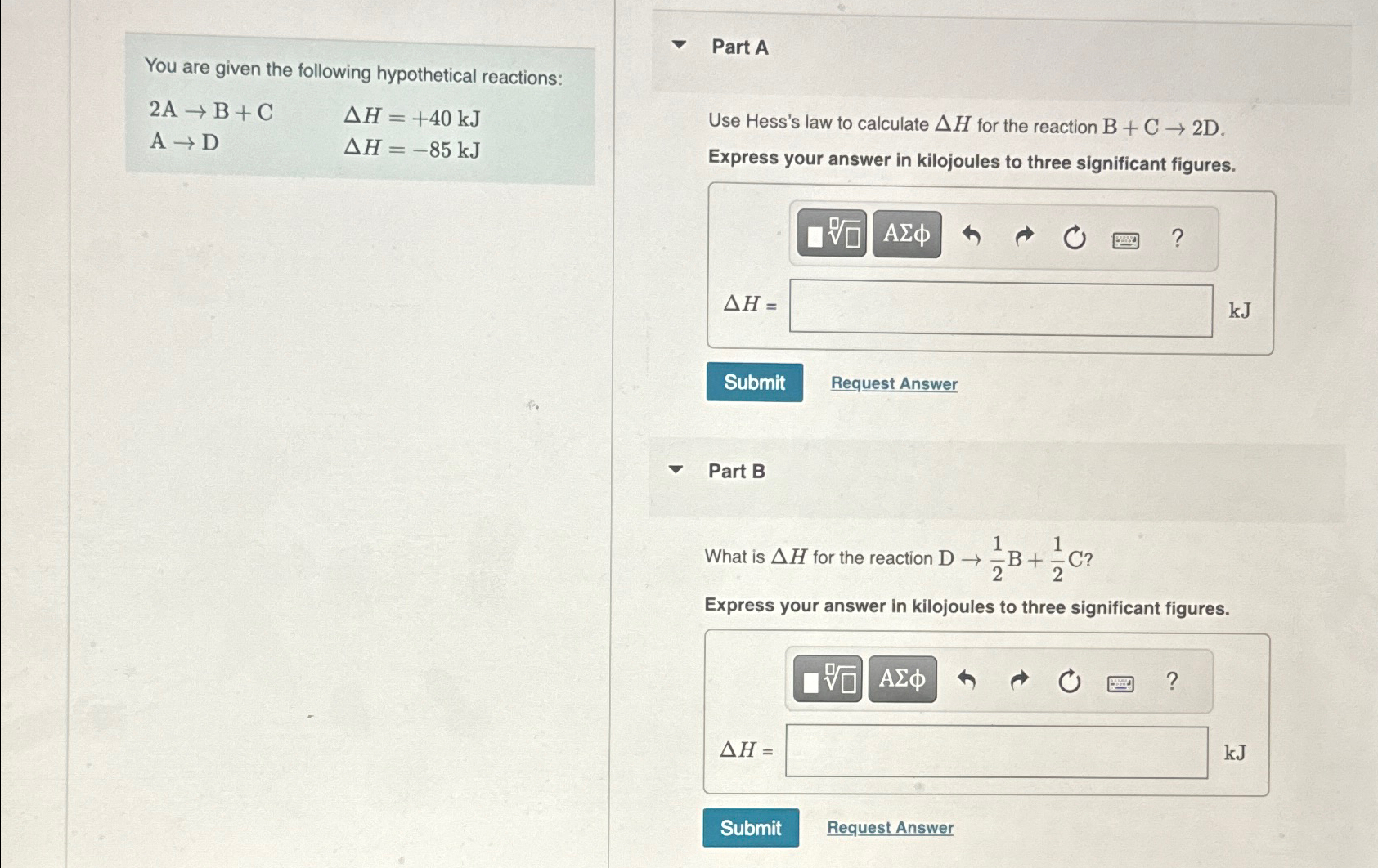 Solved You are given the following hypothetical | Chegg.com