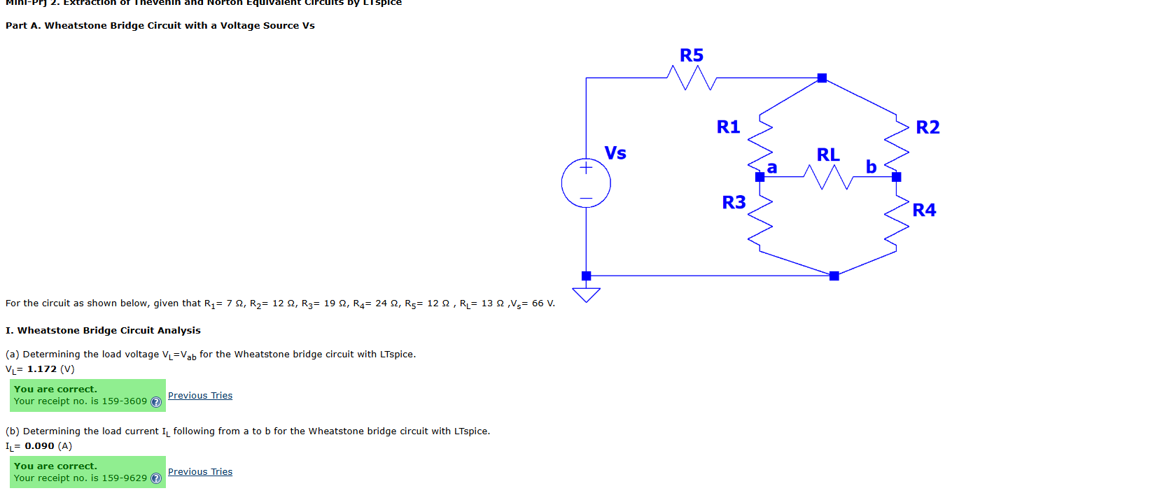 Solved Part A. ﻿Wheatstone Bridge Circuit with a Voltage | Chegg.com