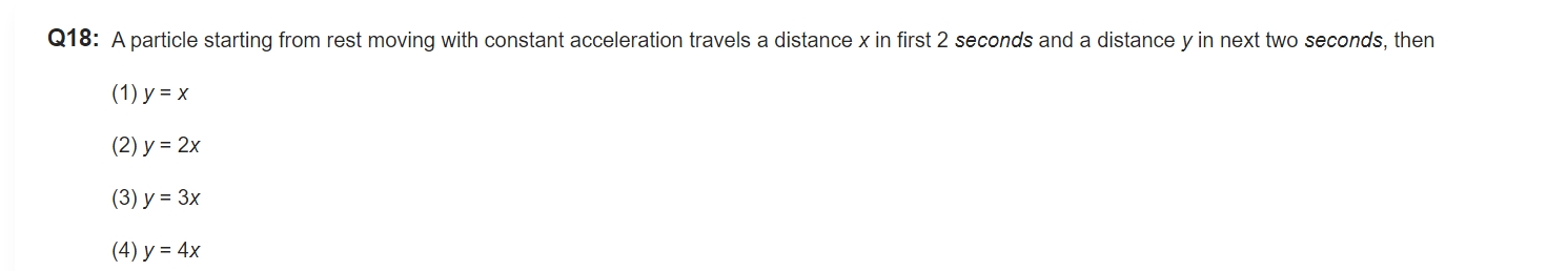 Solved Q18: A particle starting from rest moving with | Chegg.com