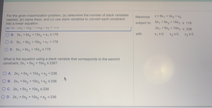 Solved For The Given Maximization Problem A Determine The