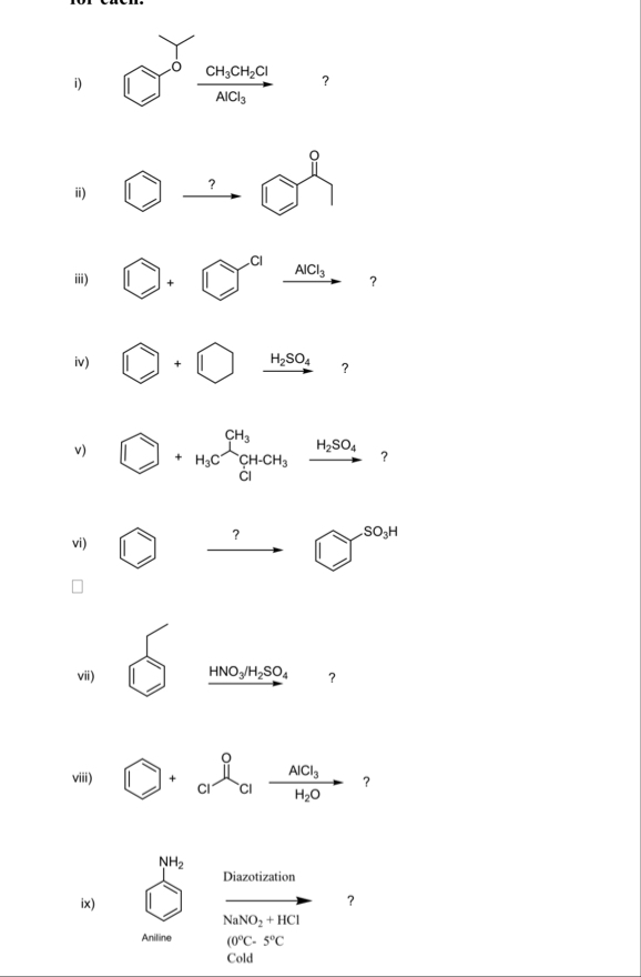 Solved i)?ii)?iii)?iv)→ | Chegg.com