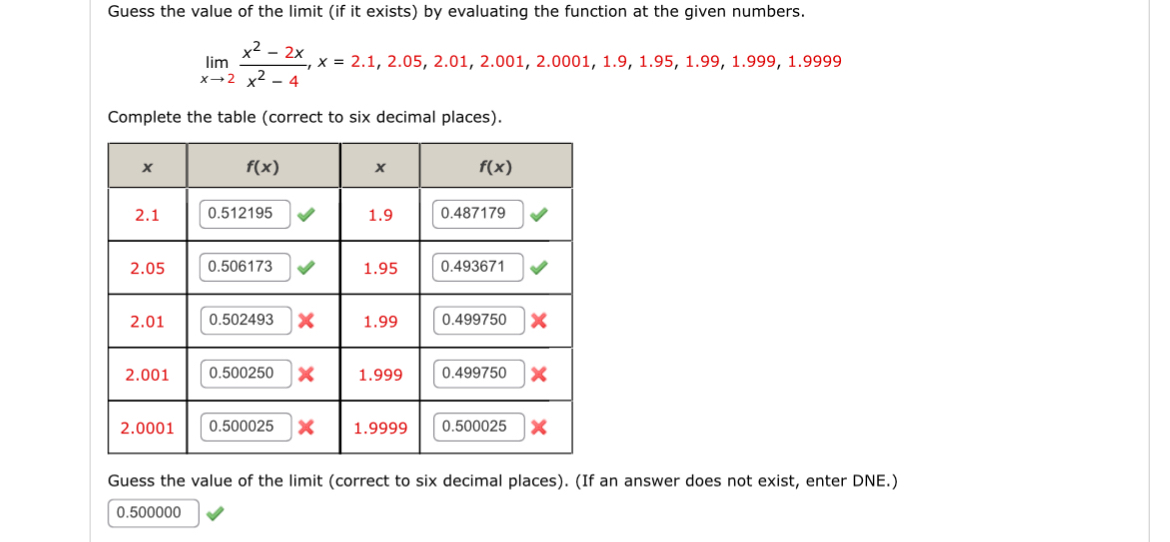 Solved Guess the value of the limit (if it exists) ﻿by | Chegg.com