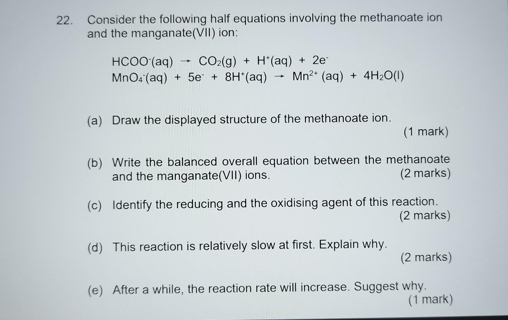 Solved 2. Consider the following half equations involving | Chegg.com
