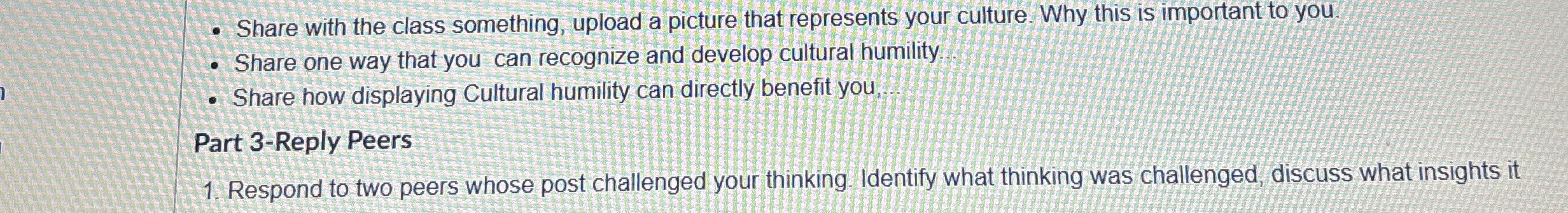 Solved Share one way that you can recognize and develop | Chegg.com