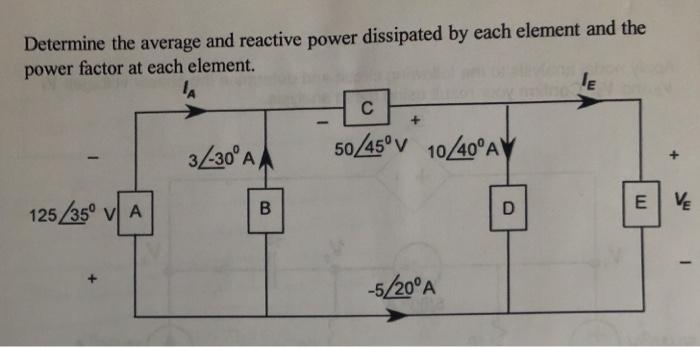 Solved TE Determine the average and reactive power | Chegg.com