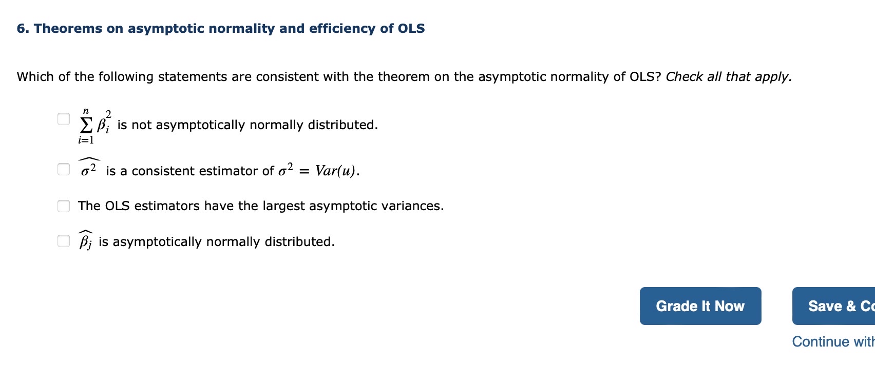 Solved Theorems On Asymptotic Normality And Efficiency Of