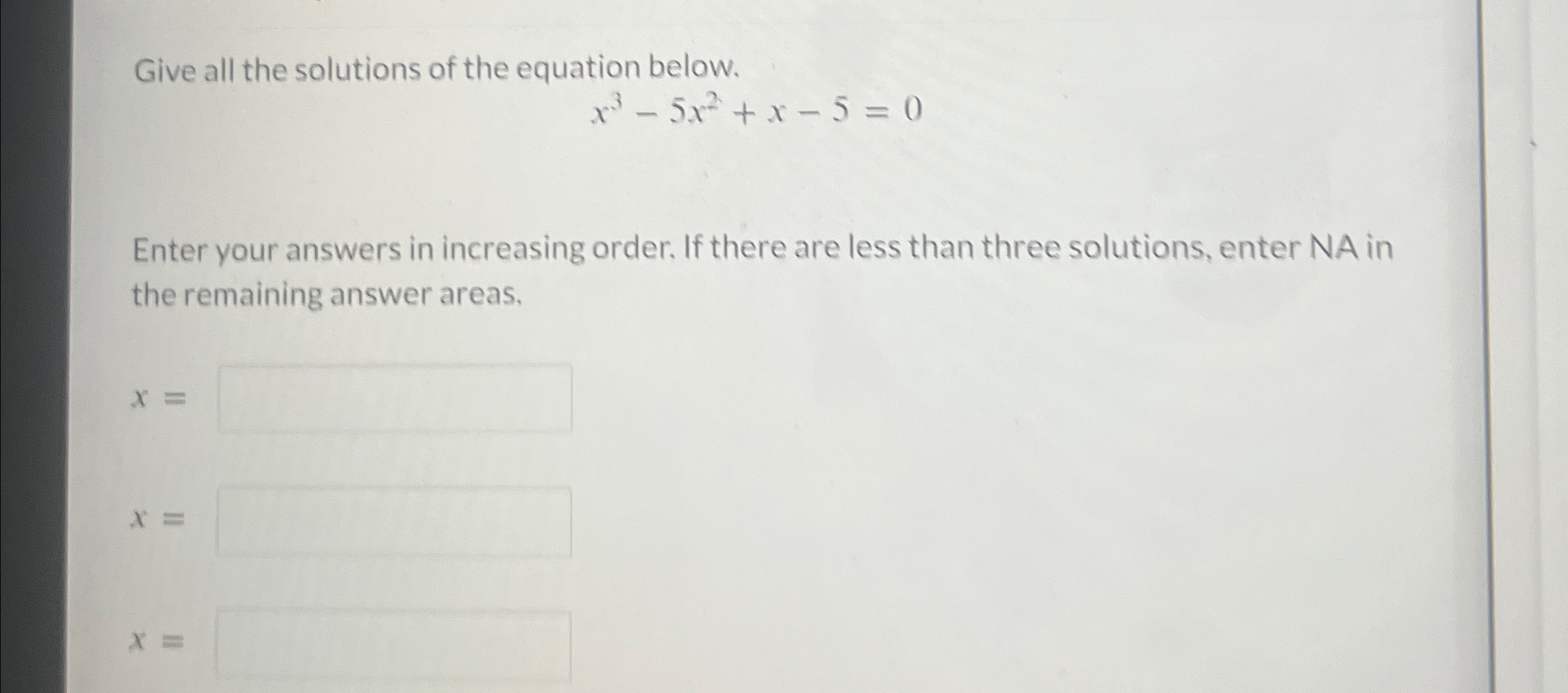 Solved Give all the solutions of the equation | Chegg.com