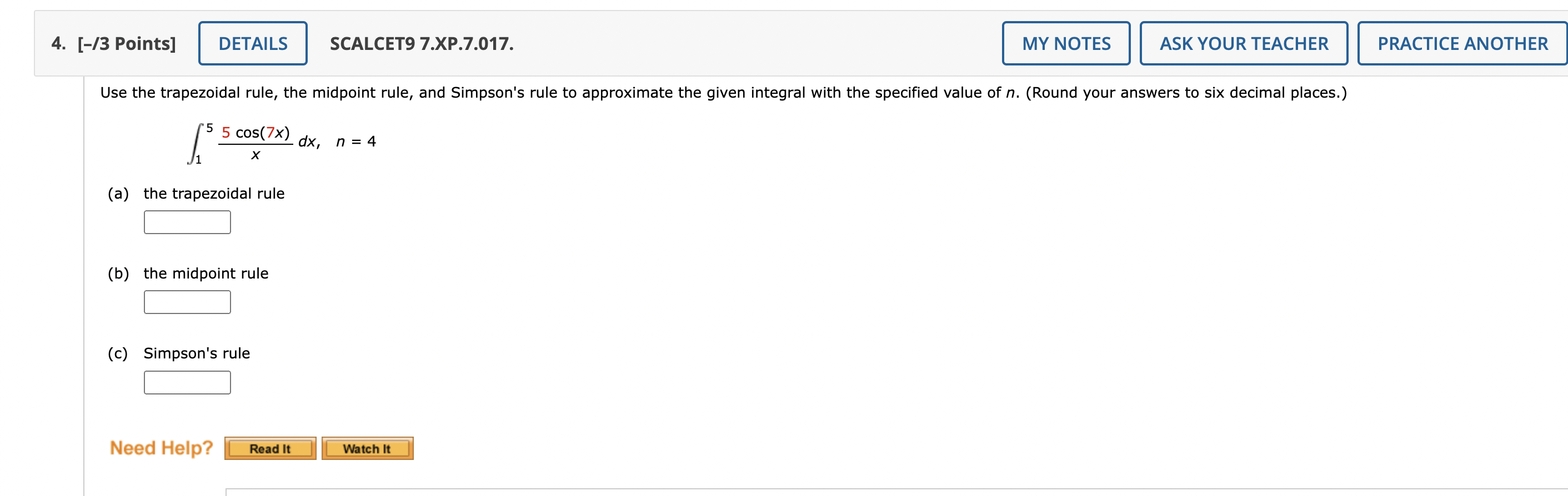 Solved Use the trapezoidal rule, the midpoint rule, and | Chegg.com