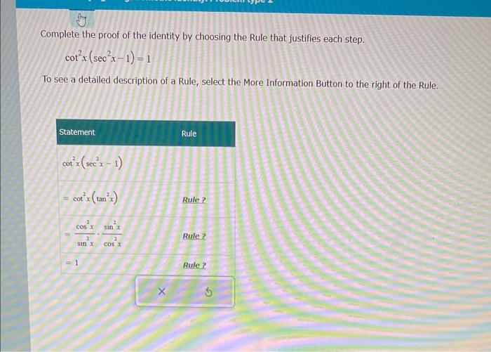Solved Complete the proof of the identity by choosing the | Chegg.com