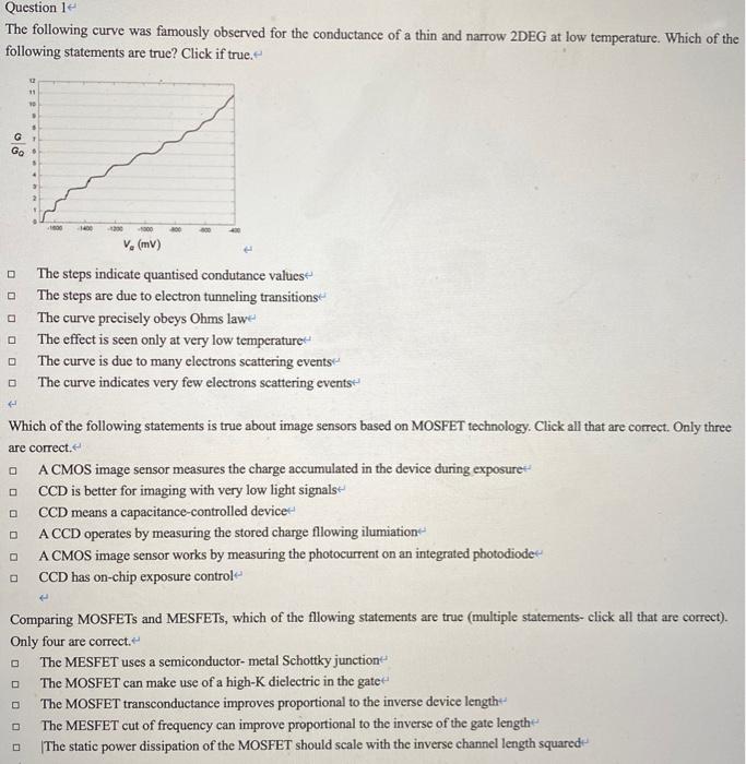 Solved Question 1 The following curve was famously observed | Chegg.com