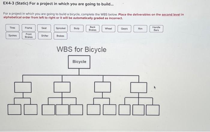 Solved EX4-3 (Static) For a project in which you are going | Chegg.com