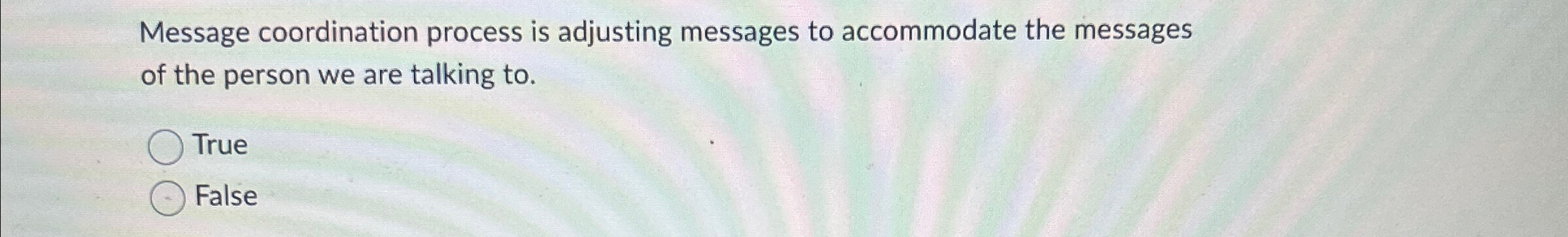 Solved Message coordination process is adjusting messages to | Chegg.com