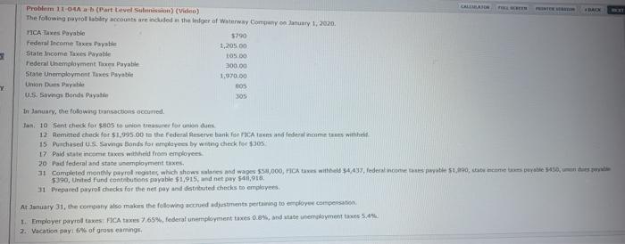 Solved DO Problem 11-04A a b (Part Level Sun (Video) The | Chegg.com