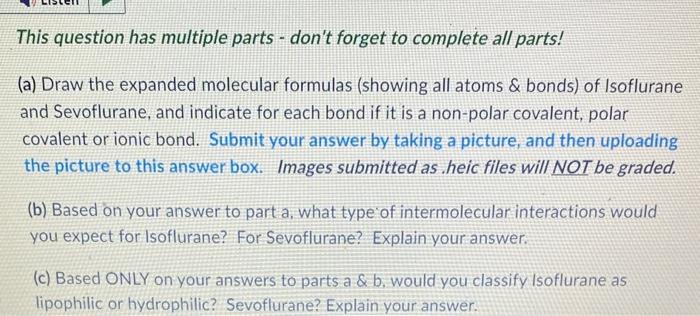 Solved This question has multiple parts - don't forget to | Chegg.com