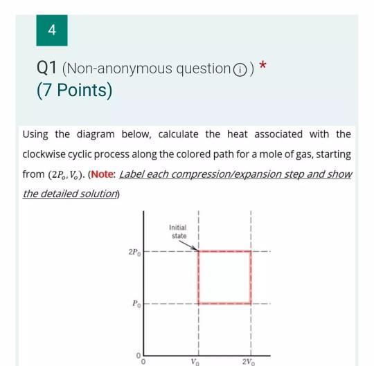 Solved 4 Q1 (Non-anonymous question o) * (7 Points) Using | Chegg.com