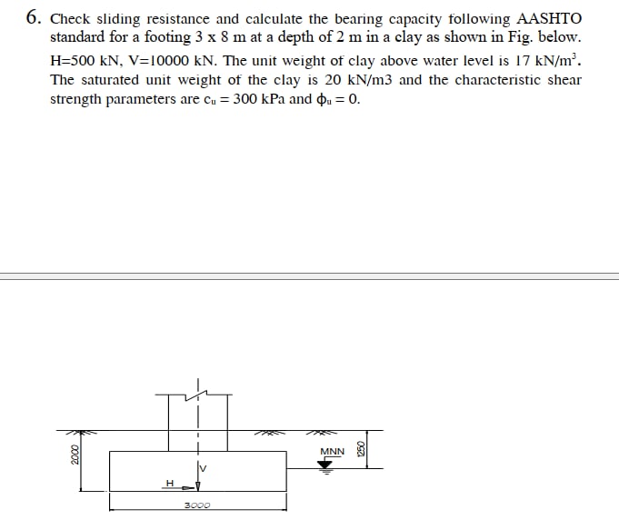 Solved Check sliding resistance and calculate the bearing | Chegg.com