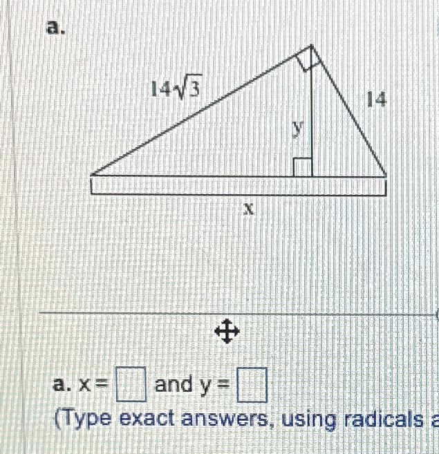 Solved a.a. x= ﻿and y=(Type exact answers, using radicals a | Chegg.com